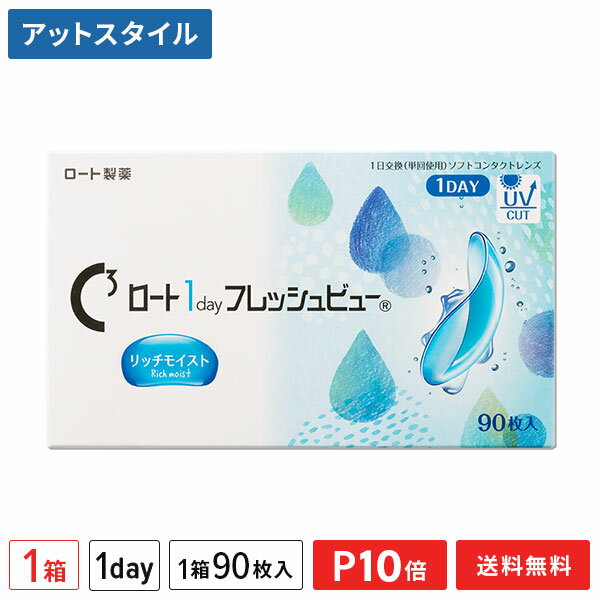 ロートワンデーフレッシュビューリッチモイスト90枚 販売名 ワンデー フレッシュビューM レンズタイプ 1日使い捨て 入数 1箱90枚入り BC（ベースカーブ） 8.6mm DIA（レンズ直径） 14.2mm 含水率 58% レンズ度数 -...