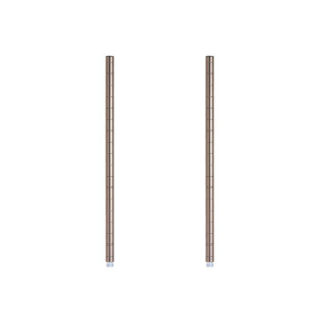 ポール径19mm延長ポールです。 ●サイズ(約) 　長さ46cm ●入数 　2本 ●材質 　スチール(ニッケルメッキ) アトムオンラインショップはドウシシャ製ルミナスラックの販売サイトです。※こちらの商品は、お客様組み立て商品になります。 ...