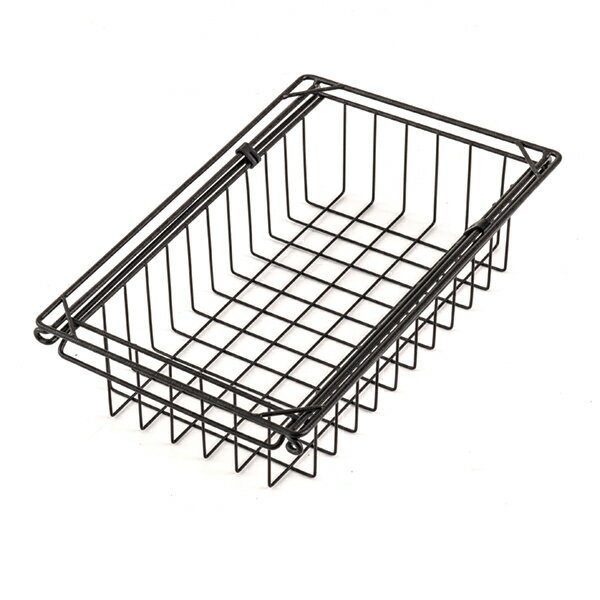 NOBS2510　ルミナスノワールスライドバスケット　幅24．5cm高さ11cm材質/スチール（エポキシポリエステル塗装）耐荷重：3kg