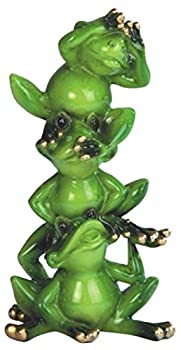 【中古】【輸入品・未使用】George S. Chen Imports 3 Green Frogs Standing Atop Each Other Figurines by George S. Chen Imports【メーカー名】GSC...