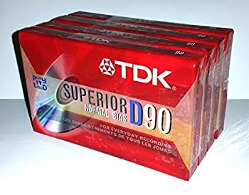 【中古】【輸入品・未使用】TDK Superior ノーマルバイアスD90 IEC I / Type I 日常録音用カセットテープ - 4パック【メーカー名】TDK Electronics Corporation【メーカー型番】D90【ブラ...