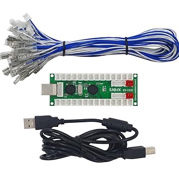 【中古】SJJX 2プレーヤー アーケードゲーム DIYキット USBエンコーダー コントローラー ボタン ジョイスティック レトロ パイ Raspberry Pi MAME PC用【メーカー名】【メーカー型番】【ブランド名】SJ@JX ジ...