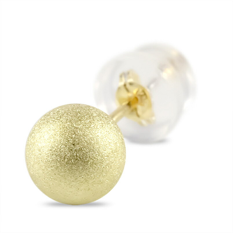 選択したオプションは買い物かごの金額には反映されておりません。注文確定後に金額修正が発生いたします。もっと贅沢に！ご満足いただけるジュエリーのオプションはこちら お勧めポイント 何気ないシンプルな地金のみの丸玉ピアス ダイヤモンドダスト加工...