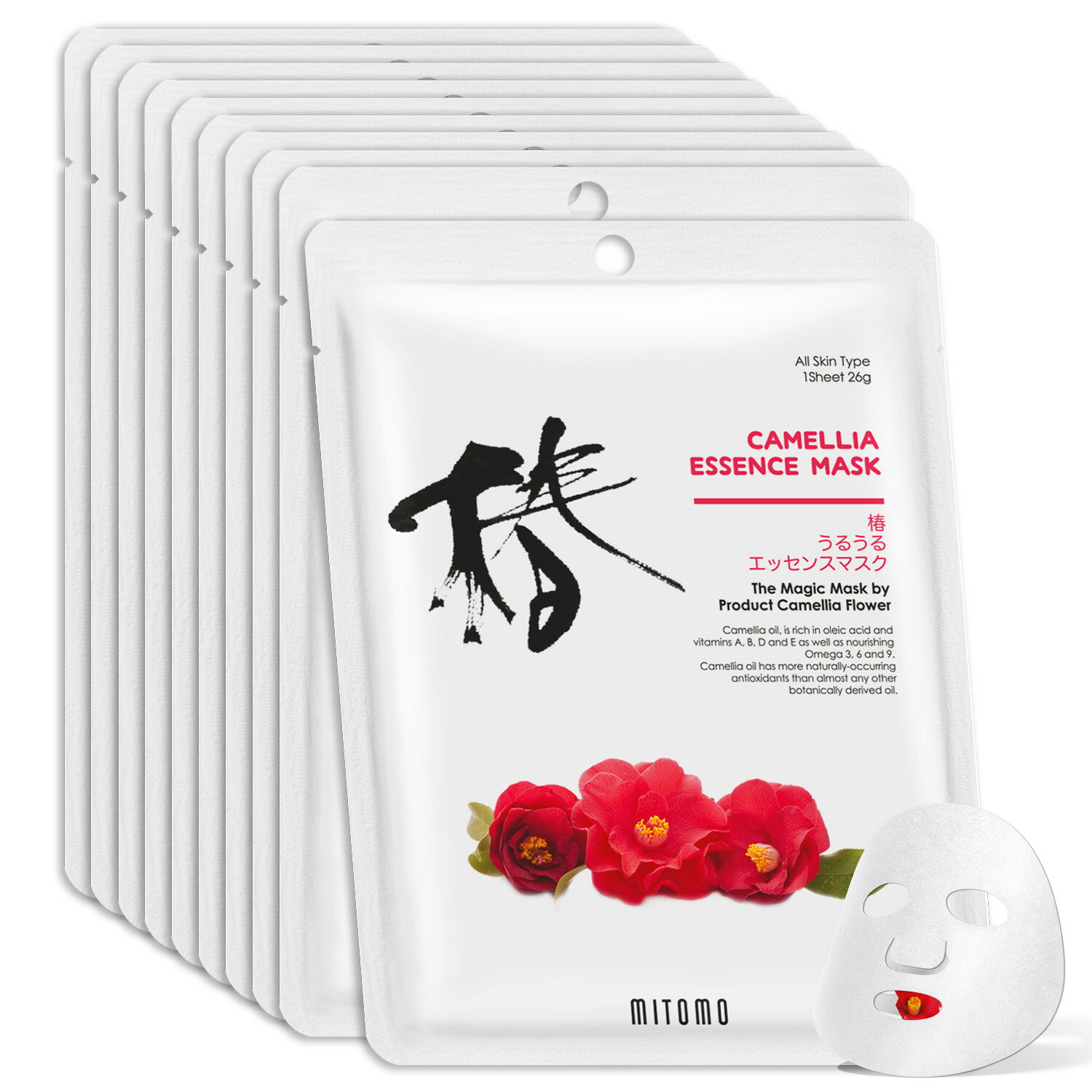 [美友]の「MITOMO 国産EGF リトスペルマムフェイシャルエッセンスマスク（30枚入り）」は、肌に潤いとトーンアップを与え、内側から外側まで徹底的にケアするスキンケアアイテムです。EGF（上皮成長因子）をはじめ、栄養豊富な成分が肌に素...