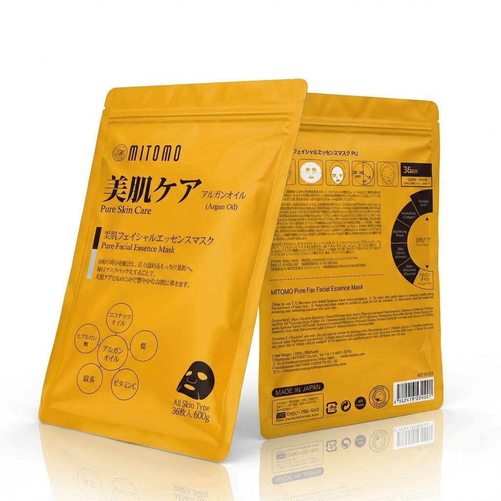 【日本製】MITOMO シートマスク 35枚入セット 肌悩みに合わせて選べる6タイプ！潤い?ハリ?毛穴ケアに。 自然派成分配合で、毎日のスキンケアをもっと手軽に。乾燥やくすみ、ハリ不足など、さまざまな肌悩みにアプローチします。 ■ 選べる6...