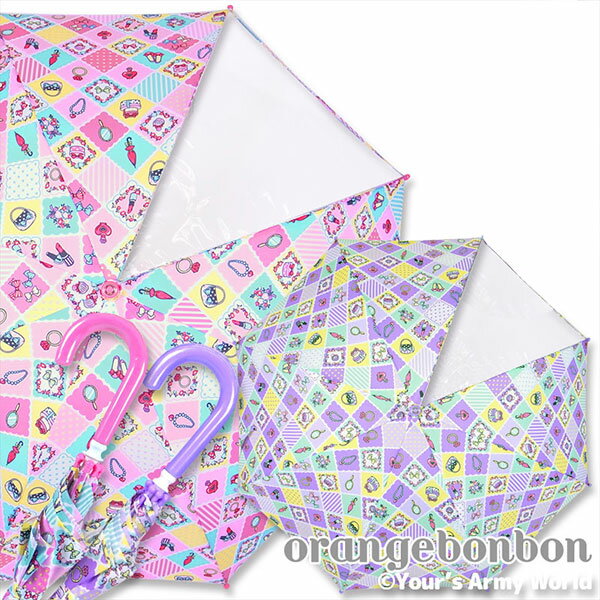 ■品番6771602■カラー・サイズカラー：ドレスアップ・パープル（13）,ドレスアップ・ピンク（06） サイズ：L（55cm）,M（50cm）■商品説明透明窓つき！軽くて丈夫な骨組みで通学にうれしい傘♪★3つのメリット★1.丈夫で安全な骨...