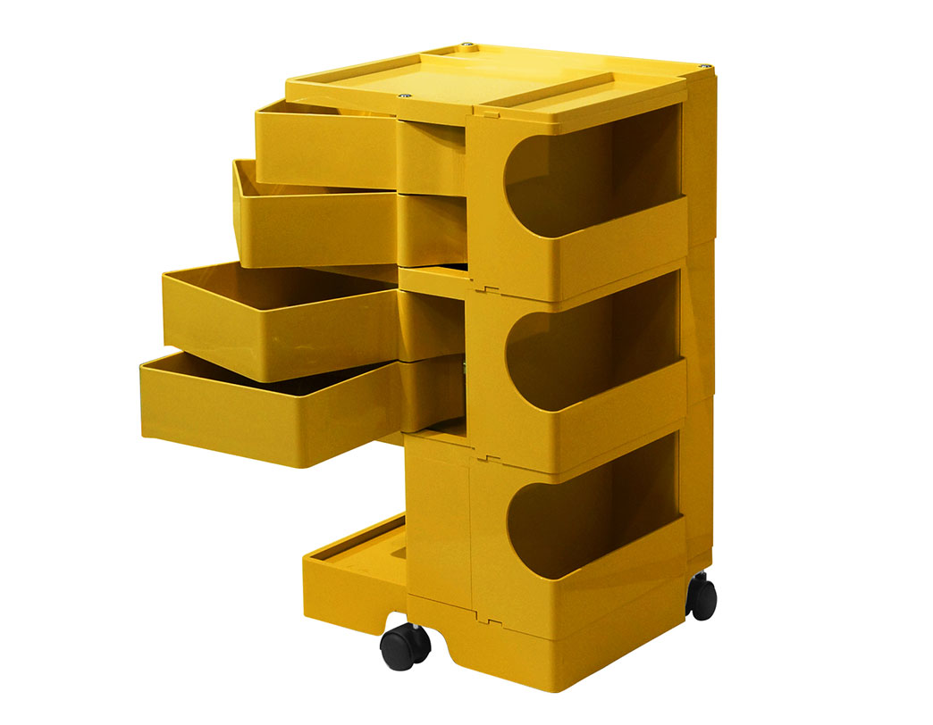 ■特徴・内容■ 時代、スタイルにとらわれない家具として、実用的で普遍的な価値感が不動の人気を継続している『ジョエコロンボ』デザインのB-LINEビーライン社製ボビーワゴンシリーズです ・180°回転するトレイや、ボトル類の保管に適したポケッ...