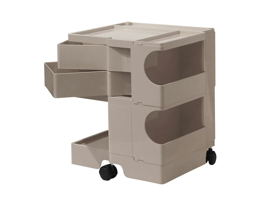 ■特徴・内容■ 時代、スタイルにとらわれない家具として、実用的で普遍的な価値感が不動の人気を継続している『ジョエコロンボ』デザインのB-LINEビーライン社製ボビーワゴンシリーズです ・180°回転するトレイや、ボトル類の保管に適したポケッ...