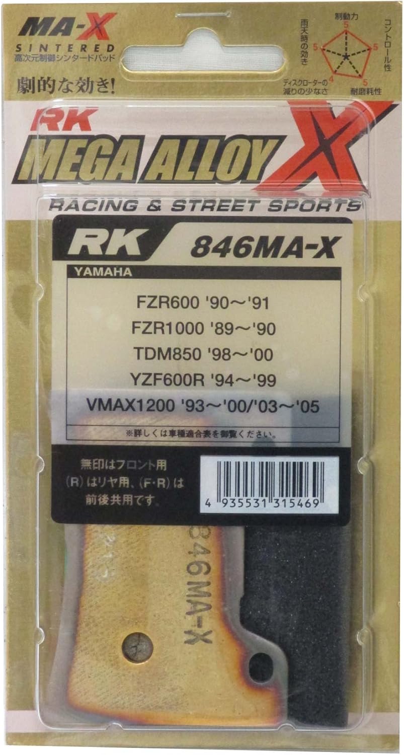 　管理番号：00-5503MEGA ALLOY X (MA-X)は、車種別にしっかりと熱対策してあり、レースでも高性能を発揮しますがストリートでは極めてコントロールし易い新世代のシンタードスポーツパッドです。ハイミューアロイ粒子を均一にブレ...