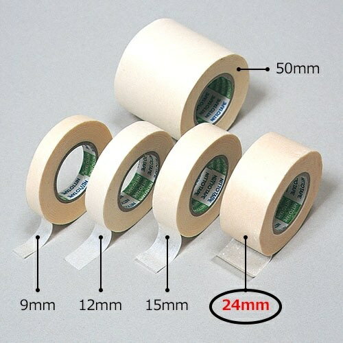 ◆弱粘着性のマスキング用テープです。 ＜商品仕様＞ ◇幅：24mm ◇長さ：18m巻　