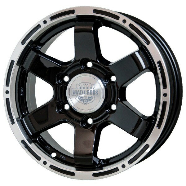 メーカー名 HOT STUFF ブランド MAD CROSS 商品名 MC-76 インチ 15 リム幅 6 インセット +44 ホール 6H P.C.D 139.7 カラー ブラック&リムポリッシュ 適合車種 キャラバン 【営業時間】月-金...