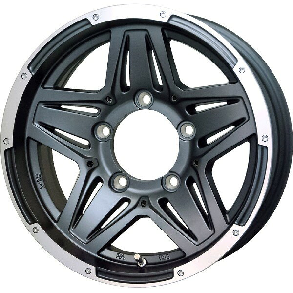 メーカー名 HOT STUFF ブランド MAD CROSS 商品名 JB-01 インチ 15 リム幅 6 インセット ±0 ホール 5H P.C.D 139.7 カラー アッシュグレー＆リムポリッシュ 適合車種 JB74ジムニーシエラ 【...