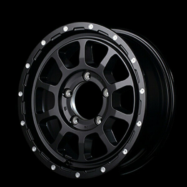メーカー名 MID ブランド NITRO POWER 商品名 M10 パーシングJ インチ 16 リム幅 6.0 インセット -5 ホール 5H P.C.D 139.7 カラー SB セミグロスブラック/マシニング 適合車種 JB74ジムニ...