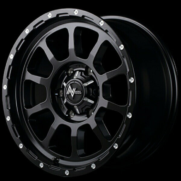 メーカー名 MID ブランド NITRO POWER 商品名 M10 パーシング インチ 16 リム幅 6.5 インセット +38 ホール 6H P.C.D 139 カラー SB セミグロスブラック/マシニング 適合車種 200系ハイエース...
