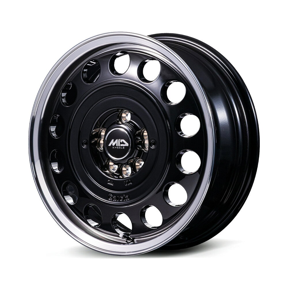 こちらはホイール単品 1本の販売ページです 商品名：MID WHEELS GARCIA CISCO?Type?2 14インチ 5.5J ?9H10040?Black/Rim?Polish ※商品画像はイメージです。サイズ・カラー・仕様を必ず...