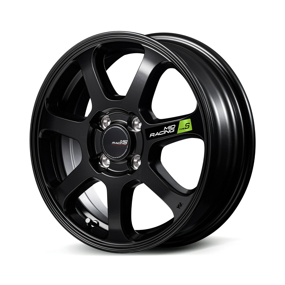 こちらはホイール単品 1本の販売ページです 商品名：MID Racing R07 TypeS 15インチ 5J 4H100+45セミグロスブラック ※商品画像はイメージです。サイズ・カラー・仕様を必ずご確認ください。 ※メーカー取り寄せ品の...