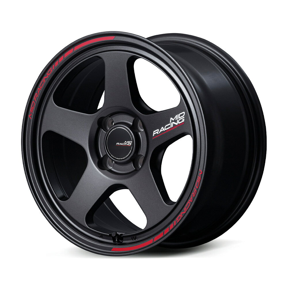 こちらはホイール単品 1本の販売ページです 商品名：MID Racing TR50 15インチ 7J 4H100+35ターマックブラック ※商品画像はイメージです。サイズ・カラー・仕様を必ずご確認ください。 ※メーカー取り寄せ品のため、ご注...