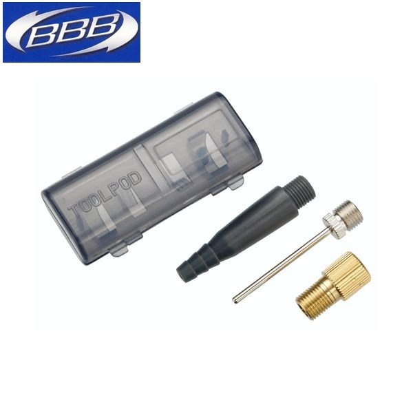 ●品名：BBB　（ビービービー）BFP-90 VALVEKIT バルブキット ・フロアポンプに適合するバルブアダプター。 ・ダンロップ（英式/EV）、ボール、ゴムボート、 空気式プールなどに使用可能な3種類のアダプター。