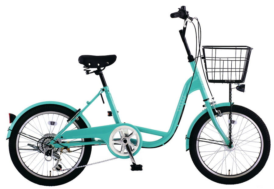 ポップな小径モデル、砲弾型LEDオートライト、変速外装6段装備、またぎやすいフレームデザインの小径自転車。 街を軽快に走行できます。 カラー：ターコイズ、マットチタン、クリーム サイズ：350mm (142cm-) フレーム：スチール スピ...