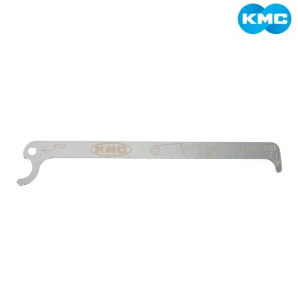 KMC(ケーエムシー) イージーチェーンチェッカー / 工具* 軽量で持ち運びも便利なチェーンチェッカー。*伸びたチェーンでは変速性能が落ちたりスプロケットの摩耗を進める要因になります。*簡単にチェーンのコンディションをチェック。