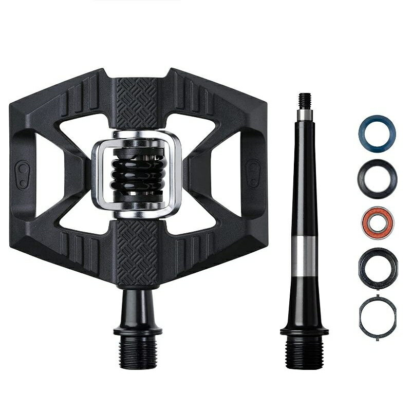 スタンダードモデルより5mm長いロングスピンドルを採用し、踏み面の自由度が向上。 Qファクターは57mm(スタンダードモデルは52mm)。 グリップ゜力を高める成形ピンを搭載。 片面フラット、片面ビンディングのハイブリッドペダル コンポジッ...