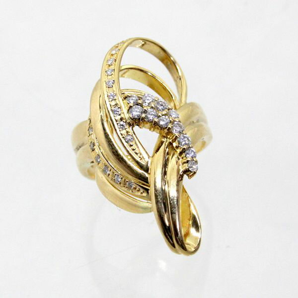 商品番号 JS4605 商品名 18金　ダイヤ　0.50ct　リング 素材 K18（18金イエローゴールド） ダイヤモンド 重量 12．1g サイズ リングサイズ： 18号（＃18） トップサイズ（リング前面側）　　：　(縦幅）36．3mm...