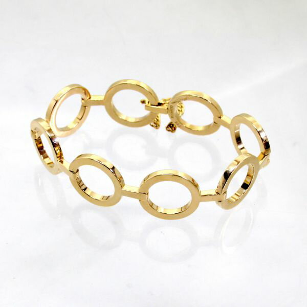 商品番号 JS4864 商品名 14金　ブレスレット 素材 K14イエローゴールド （14金）　※585刻印 重量 &nbsp;42．1g サイズ (幅）19．5mm×(全長)180mm×（厚み)2．4mm 付属品 新品ケースに入れて発送い...