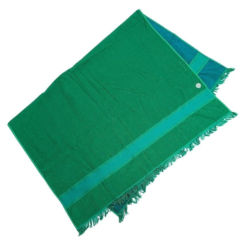 【商品名】 HERMES エルメス セリエ ヨッティング バスタオル ビーチタオル ブランケット 101783M-04 DRAP DE PLAGE UNI PM SAMUNDARTAT EPONGE BICOLORE コットン グリーン メ...