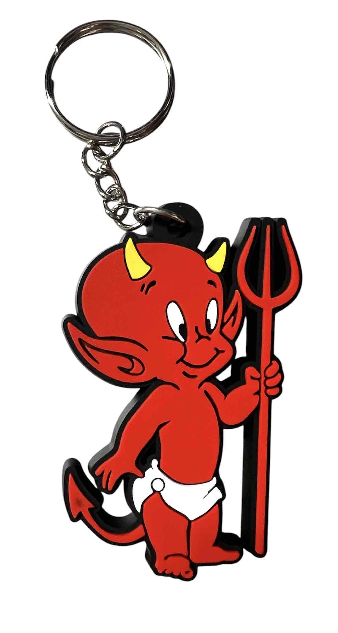 ☆★☆【HOTSTUFF　ホットスタッフ　ホット・スタッフ・ザ・リトル・デビル】キーチェーン キーリング ☆★☆ みんなダイスキ、マクドナルド！ 自転車や鞄やスマホやズボンのベルト部分などなど、好きなところに付けてね：) ●サイズ：直径約6...