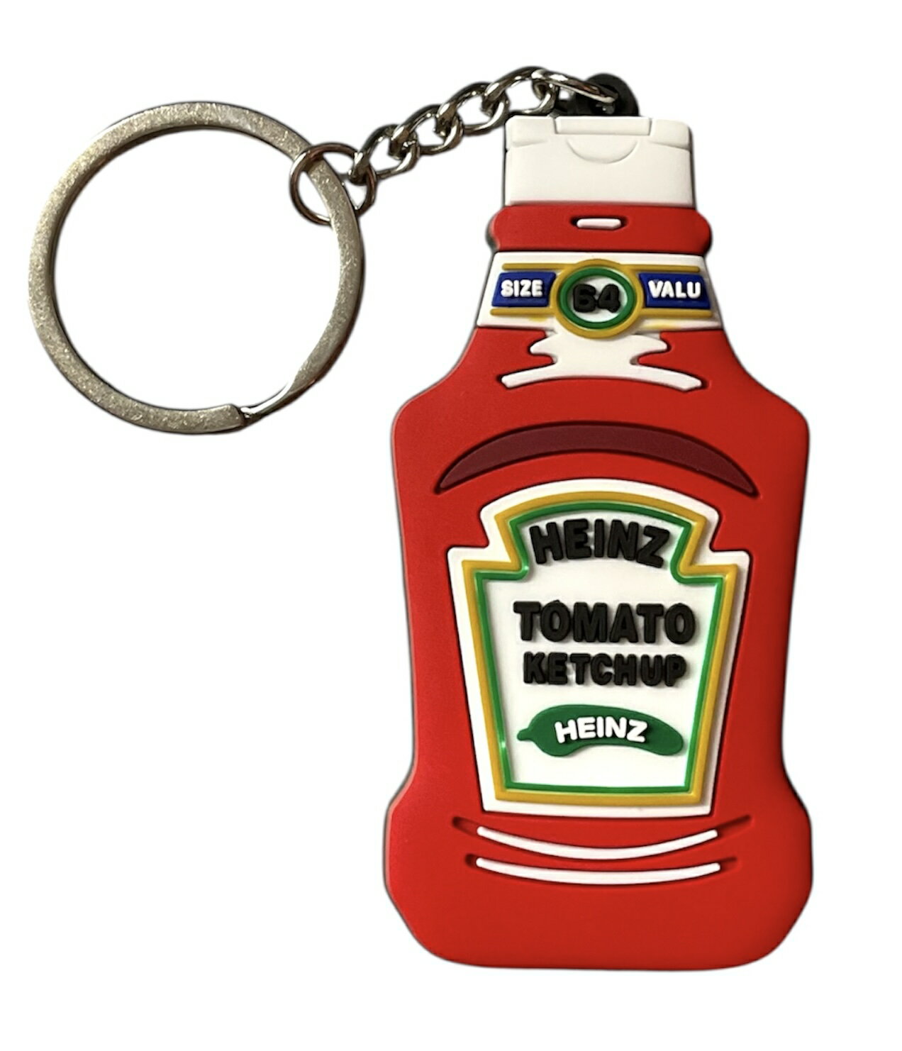 ☆★☆ハインツ　ケチャップ　ラバーキーホルダー☆★☆ ポテト・ナゲットにつけておいしいハインツケチャップのラバーキーホルダーです♪ 思わずつけたくなっちゃうデザイン、、☆ 自転車や鞄やスマホやズボンのベルト部分などなど、好きなところに付けて...