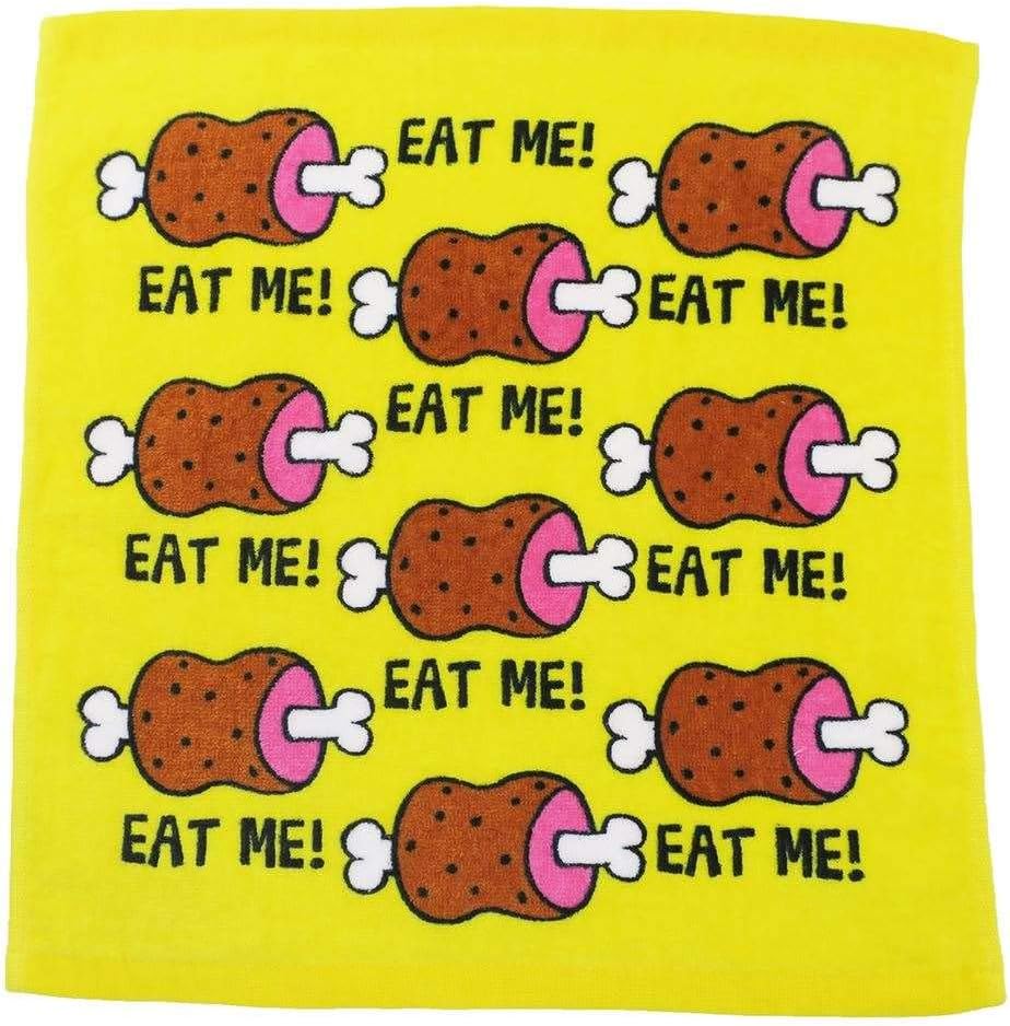 ☆★☆[ハンドタオル]プリント ウォッシュ タオル/EAT ME MEAT☆★☆ ハンドタオルなので、畳んで持ち運びやすい大きさです!! プレゼントにもおすすめ☆ ハンドタオル「SMILE OLIVE GREEN」 【サイズ】約35×34c...