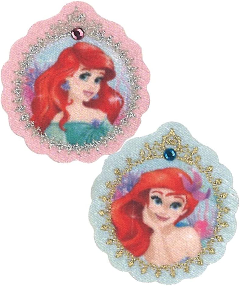 ☆★☆ミノダ アリエル/ワッペン小　エメラルド＆ピンク D01Y2135☆★☆ アリエルのワッペンです。 この商品はアイロン接着のほか、シールとしてもお使いいただけます。 本商品は、ウォルト・ディズニー・ジャパン（株）と三菱商事（株）の契約...