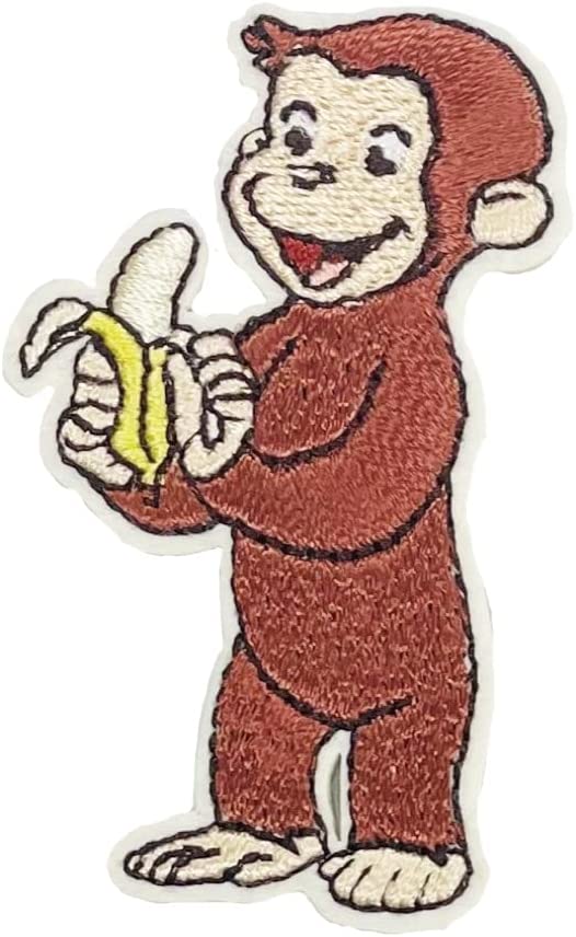 ☆★☆ミノダ おさるのジョージ CGTV　ワッペン小　おやつバナナ U01Y2088☆★☆ おさるのジョージのカラフルなワッペンです。 この商品はアイロン接着のほか、シールとしてもお使いいただけます。 ●サイズ：約W 35mm×H 59mm...