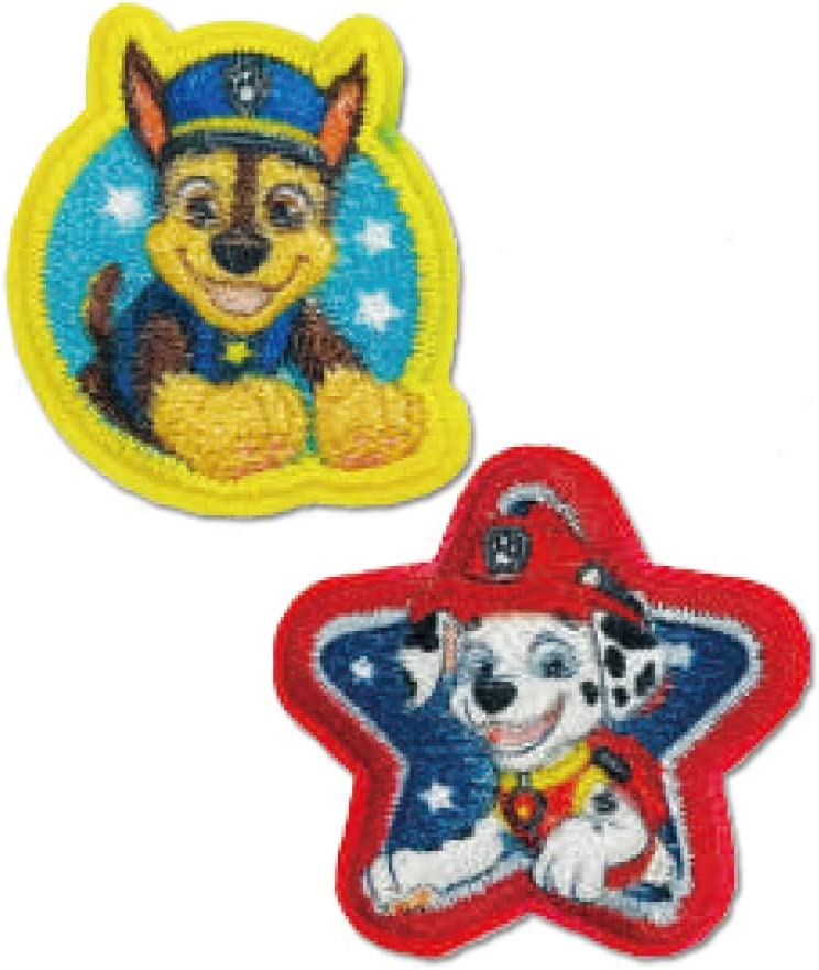 ☆★☆ミノダ パウ・パトロール　ワッペン小　チェイス＆マーシャル星 T01Y2122☆★☆ 大人気のパウ・パトロールのワッペンです。 この商品はアイロン接着のほか、シールとしてもお使いいただけます。 ●サイズ：チェイス ：約W 29mm×H...