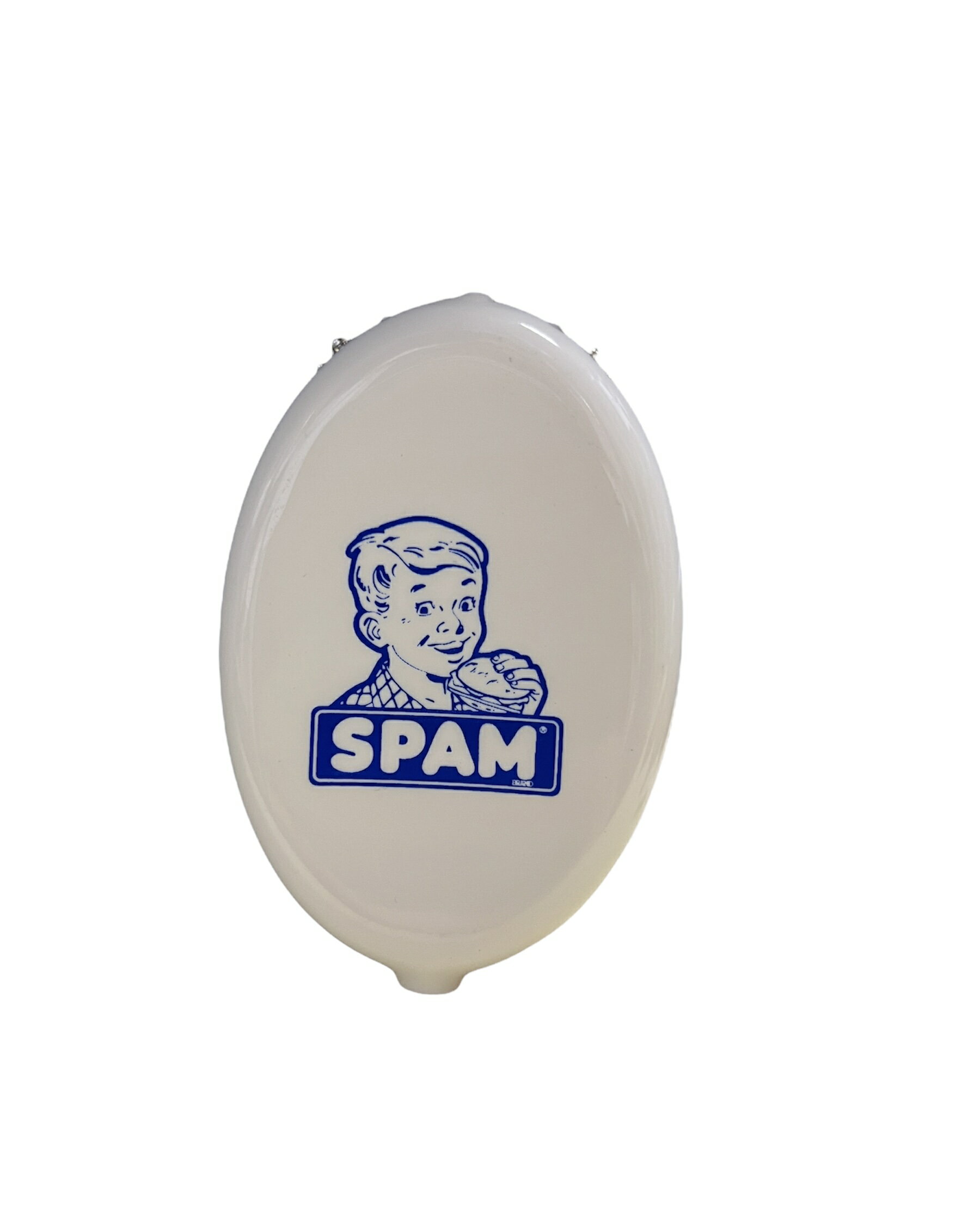 ☆★☆ラバーコインケース SPAM（ホワイト・ボーイ）☆★☆ 手に握ってギュッと押さえると、パカッと割れてコインを出し入れできるという、極めてシンプルな構造のこの小銭入れ。 慣れてくれば一般的なジッパータイプの小銭入れよりはるかにスムーズで...