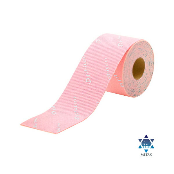 □サイズ ・5cm x 4.5m □カラー ・ブラック ・ピンク □素材 ・生地:ポリエステル96％、ポリウレタン4％ ・粘着剤:アクリル系粘着剤 □技術 ・メタックス