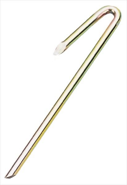 40006mm径の釘のフック部分が深くなっています●釘:直径6mm×長さ15.5cm(折り返し部4.4cm)●重量:40g/本●材質:スチール(ユニクロメッキ)ロープマーカー直径3mm 6mm 8mm用