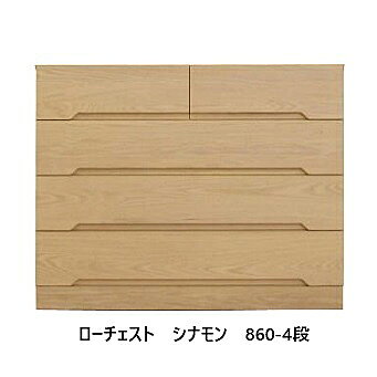 商品説明サイズ860-4段チェスト：W862mm×D441mm×H725mm　材質表面材：レッドオーク材芯材部：楠材（国産材） ウレタン塗装：F☆☆☆☆内装材・接着材：F☆☆☆☆ 色ナチュラル色商品説明■引出しの前板は全て、無垢材の通し杢で...