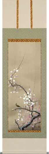 冬※商品は1品1品の制作の為、画像と図柄、書体、寸法、表装裂地の色、柄等が制作時期によって多少異なることがございます 作者 北条静香 作者の紹介 昭和35年生まれ岐阜県出身　名古屋芸大卒得意：花鳥・風景画鷺山会所属　美術年鑑掲載　中日展入選...