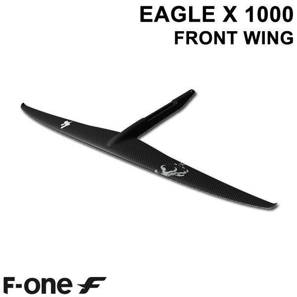 F-ONE EAGLE X UHM CARBON 1000 フロントウイング スペック 表面積：1000平方センチメートル スパン：109.5 アスペクト比：12 重量：1.21kg 【付属品】 ・EVAソフトカバー ・M6-32mm×3 ...