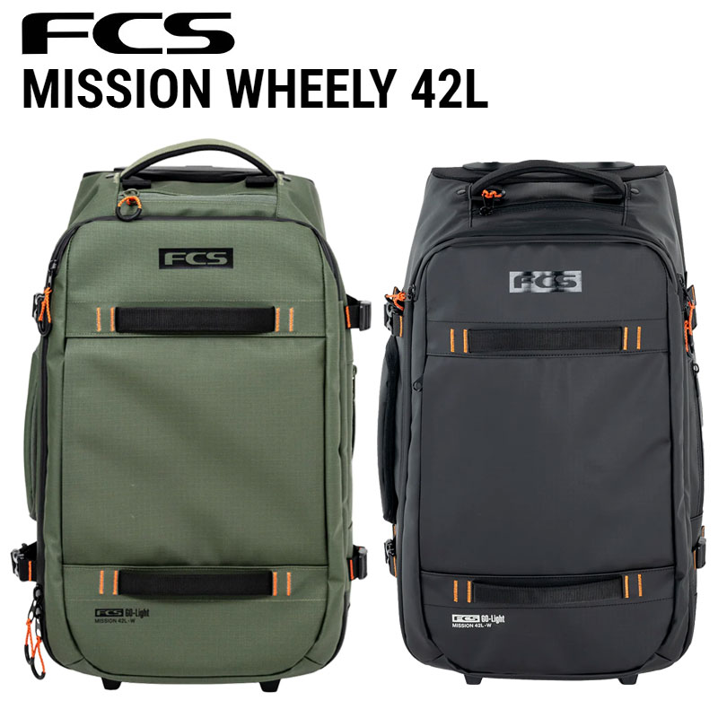 FCS MISSION WHEELY 42L モデル FCS MISSION WHEELY 42L 寸法 長さ: 56cm 幅: 32cm 奥行: 26cm 重量: 2.6kg 説明 概要 MISSION 42L キャリーオンキャリーは、人...