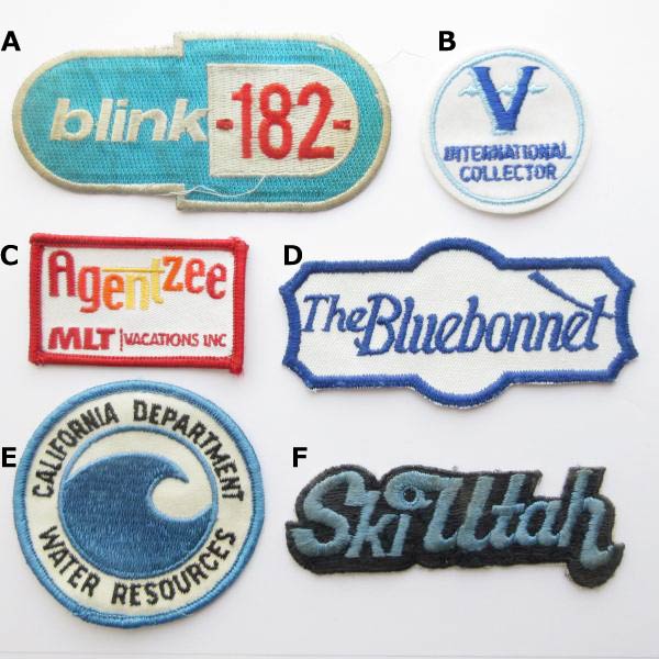 ■商品番号 D128-71-4337 ■商品名 bling-182-/V INTERNATIONAL COLLECTOR/MLT VACATIONS/The Bluebonnet/CAL DEPT/SkiUtah ビンテージ ワッペン 6点...
