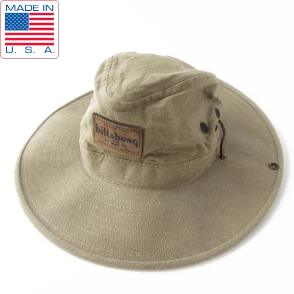 ■商品番号 D150-41-0007 ■商品名 USA製 billAbong ビラボン ウエスタンハット L カーキ系 サファリハット カウボーイハット アメリカ製 D150 ■生産国 アメリカ ■SIZE 表記　LARGE 内周　約57....