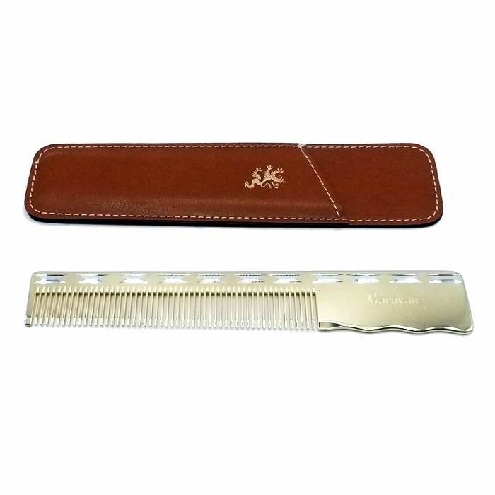 [ 商品名 ]キャラバン 通し櫛 皮ケース付き[ 特徴 ]長さ：約14cm＜送料＞2個まで　290円3個以上　660円～※3個以上は運送会社宅配便料金となります。※地域によって料金は増額する場合があります。※個数は他のくし・コームも含みます...