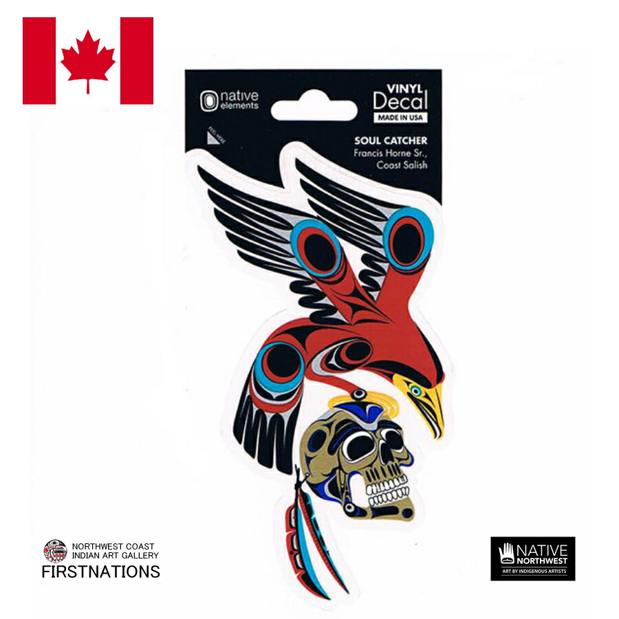 ■サイズ：165x100mm■アーティスト：CoastSalish族Francis Horne Sr.■シンボル：EAGLE イーグルはサンダーバードに次ぐ超自然界のスピリットを持つと言われ、偉大な強さ・名声・リーダーシップ・将来の可能性の...