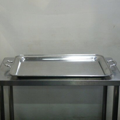 ユキワ 18-8 ステンレス 28インチ 手付 角盆 プレーンタイプ W708(835)D487H52手63mm 4.56kg ビュッフェ バイキング 飾り皿 商品は中古品です。 多少の傷汚れあります。 状態画像にて判断願います。 よろしく...