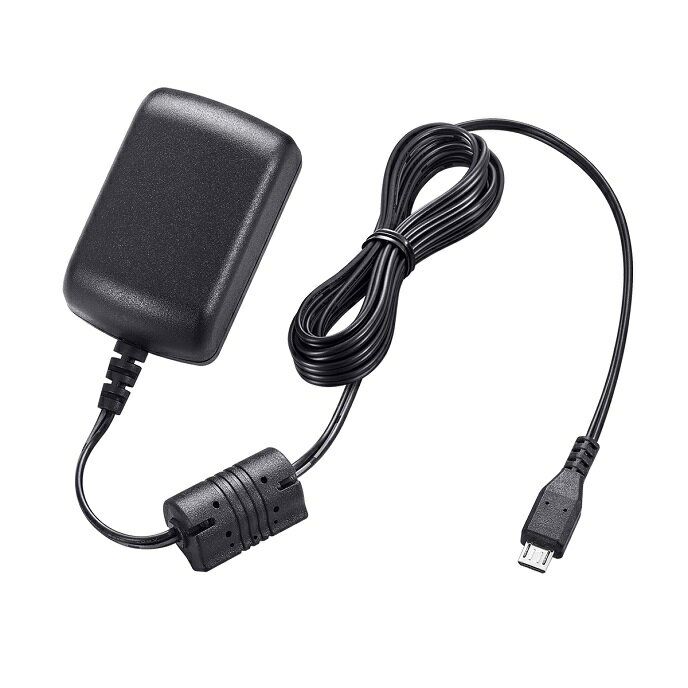 ●DCプラグ口径：Micro-B USB ●出力電圧：5.0 V DC ●出力電流：1.0 A