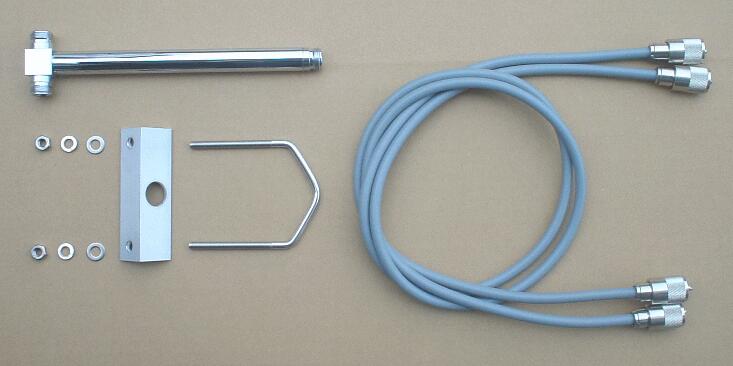 ＜351MHz 電力 2分配器＞ 周波数：351.0〜351.7MHz インピーダンス：50Ω VSWR：1.1以下 挿入損失：0.18dB以下 最大入力：500W（FM） コネクター：M−J 全長：260mm 取付金具適合マスト径：φ25...
