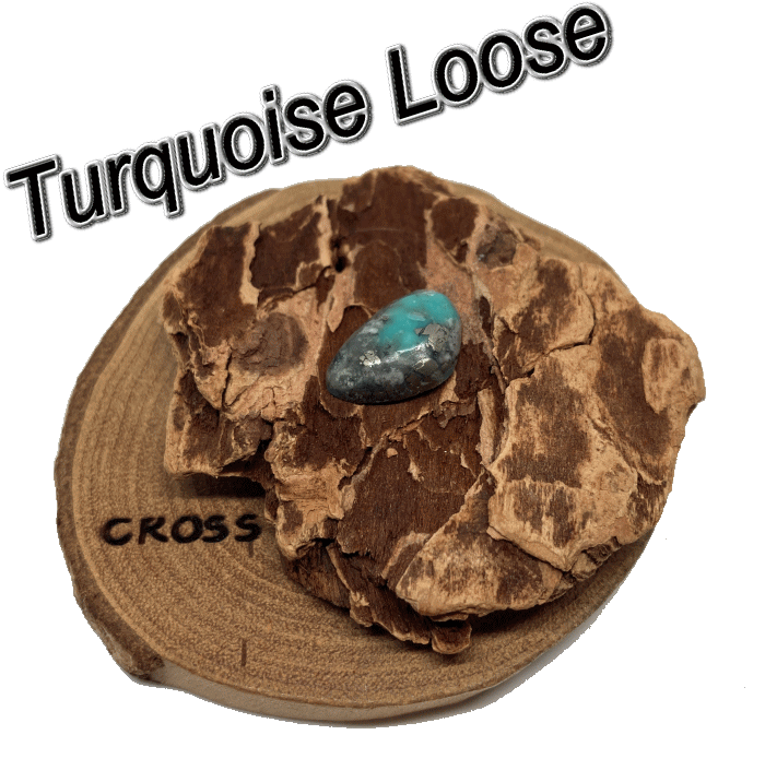 産地：イサカピーク ターコイズ カボションサイズ：画像のノギスにて確認ください。 重さ5.6ctイサカピーク特有の薄い色にパイライトと鉱物のマトリックスが入った素敵な石です。石というのは、1点物です。沢山あるようで、石は出会い。同じ石はあり...