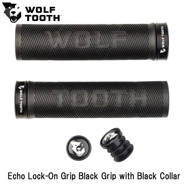 WOLF TOOTH　ウルフトゥース Echo Lock-On Grip Black Grip with Black Collar 自転車 グリップ ●ブランド WolfTooth ●wt2305-199 U1ECHO-BLK-BLK ●J...